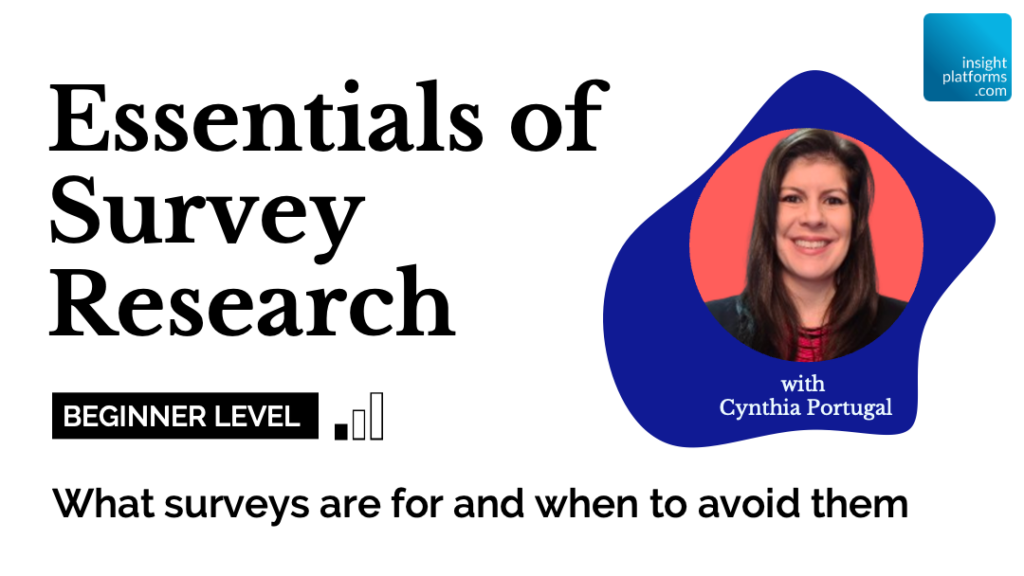 Essentials of Survey Research Course - Insight Platforms Academy